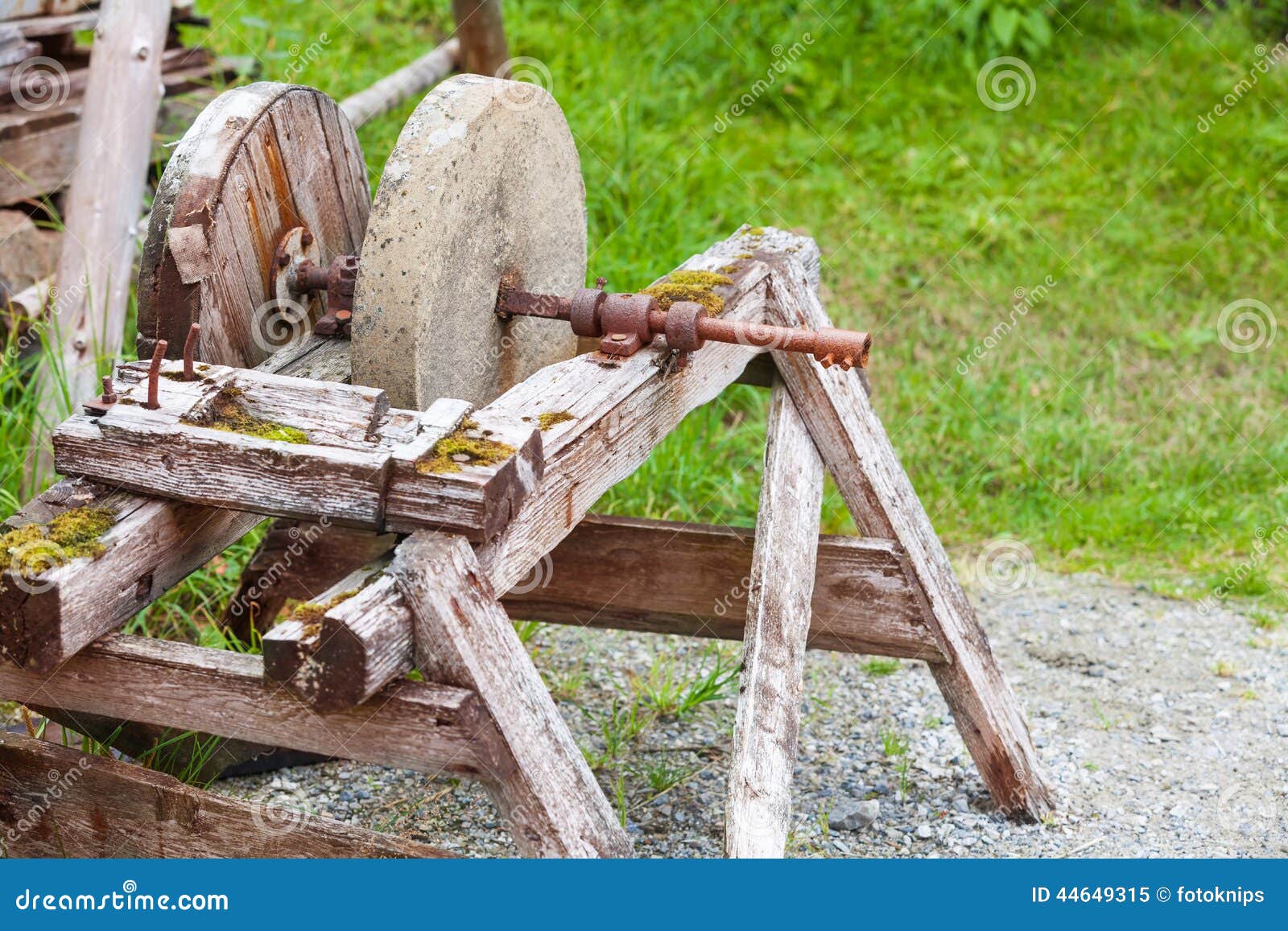 Grinding stone stock image. Image of artisan, medieval - 44649315