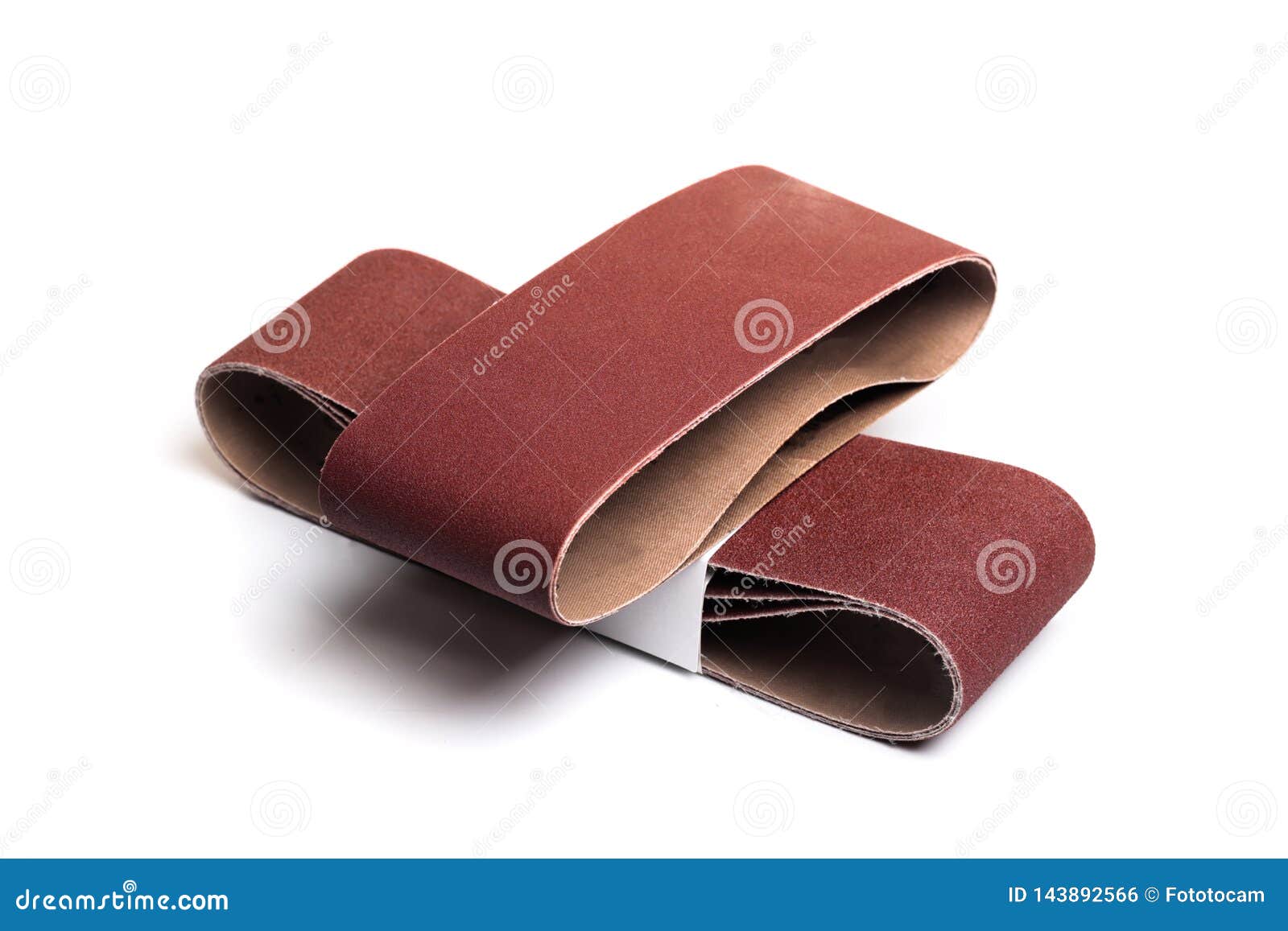 Grinding Strip Paper For Grinding Machine Isolated On White Background ...