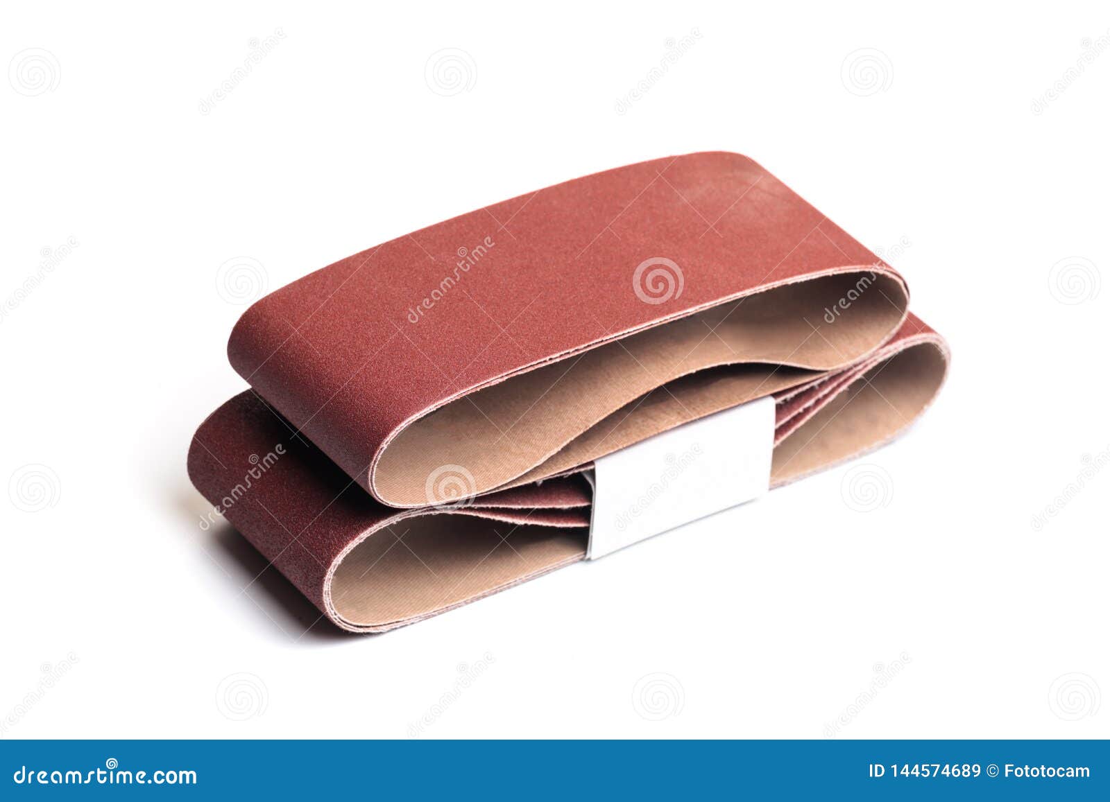 Grinding Strip Paper For Grinding Machine Isolated On White Background ...