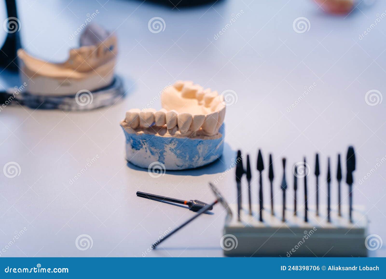 Grinding Tools and Drills for Dental Technicians Stock Photo - Image of ...