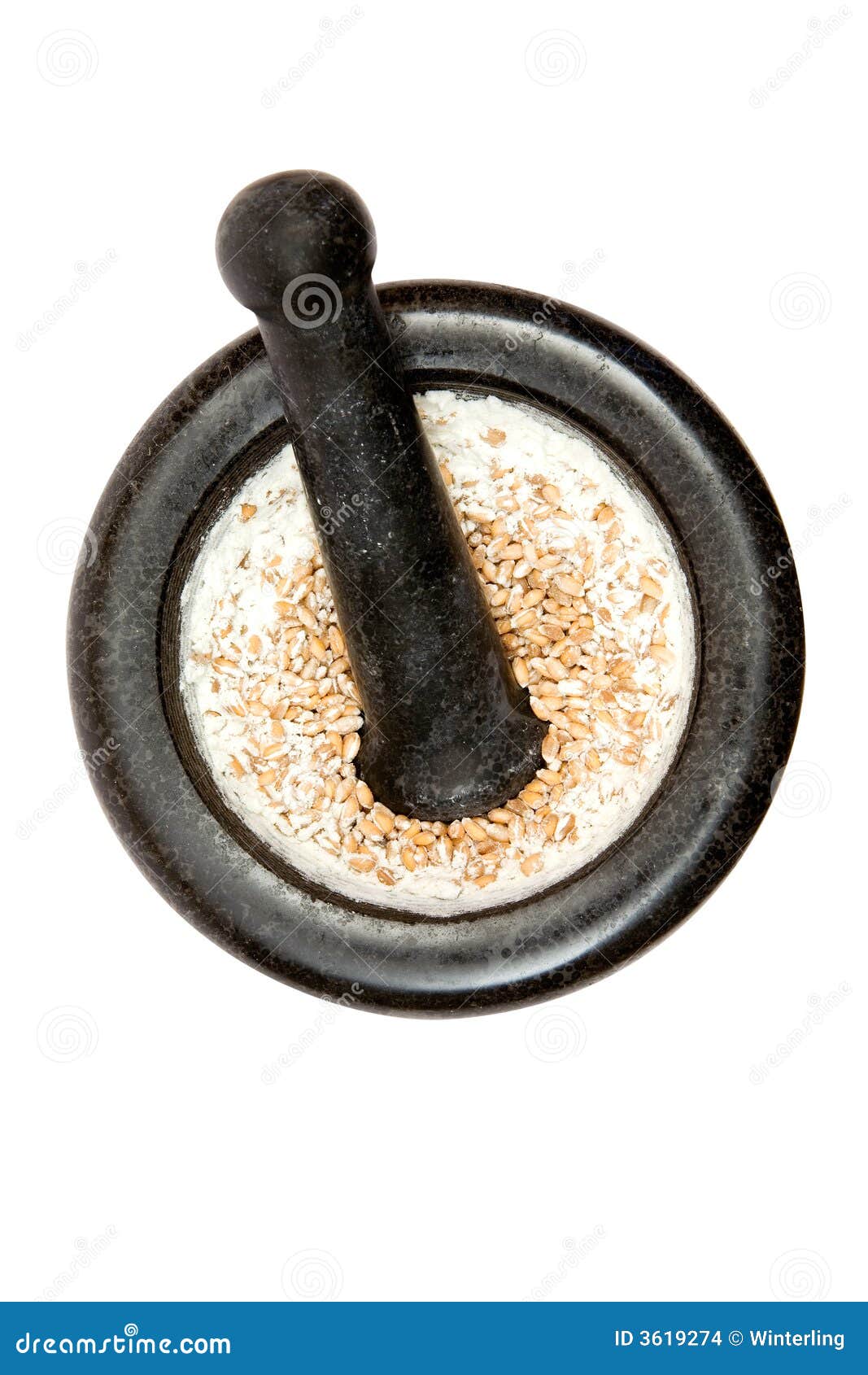 Grinding Wheat stock photo. Image of aliment, cereals - 3619274