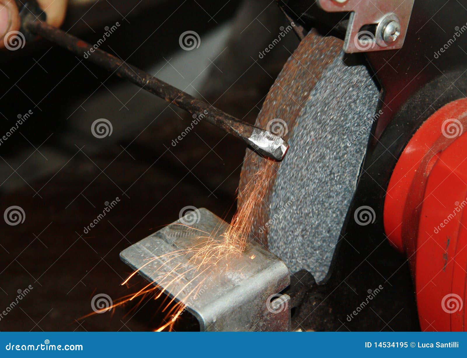 Grinding wheel stock image. Image of hand, line, factory - 14534195
