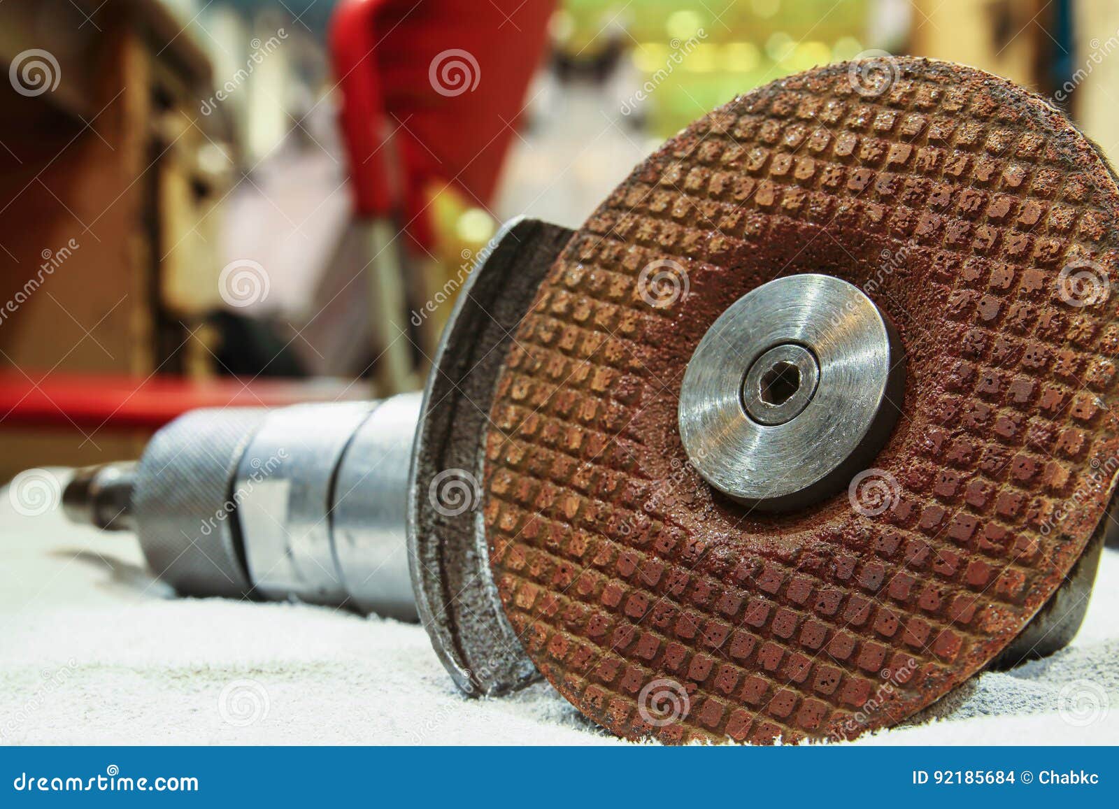 Grinding wheel stock photo. Image of steel, background - 92185684