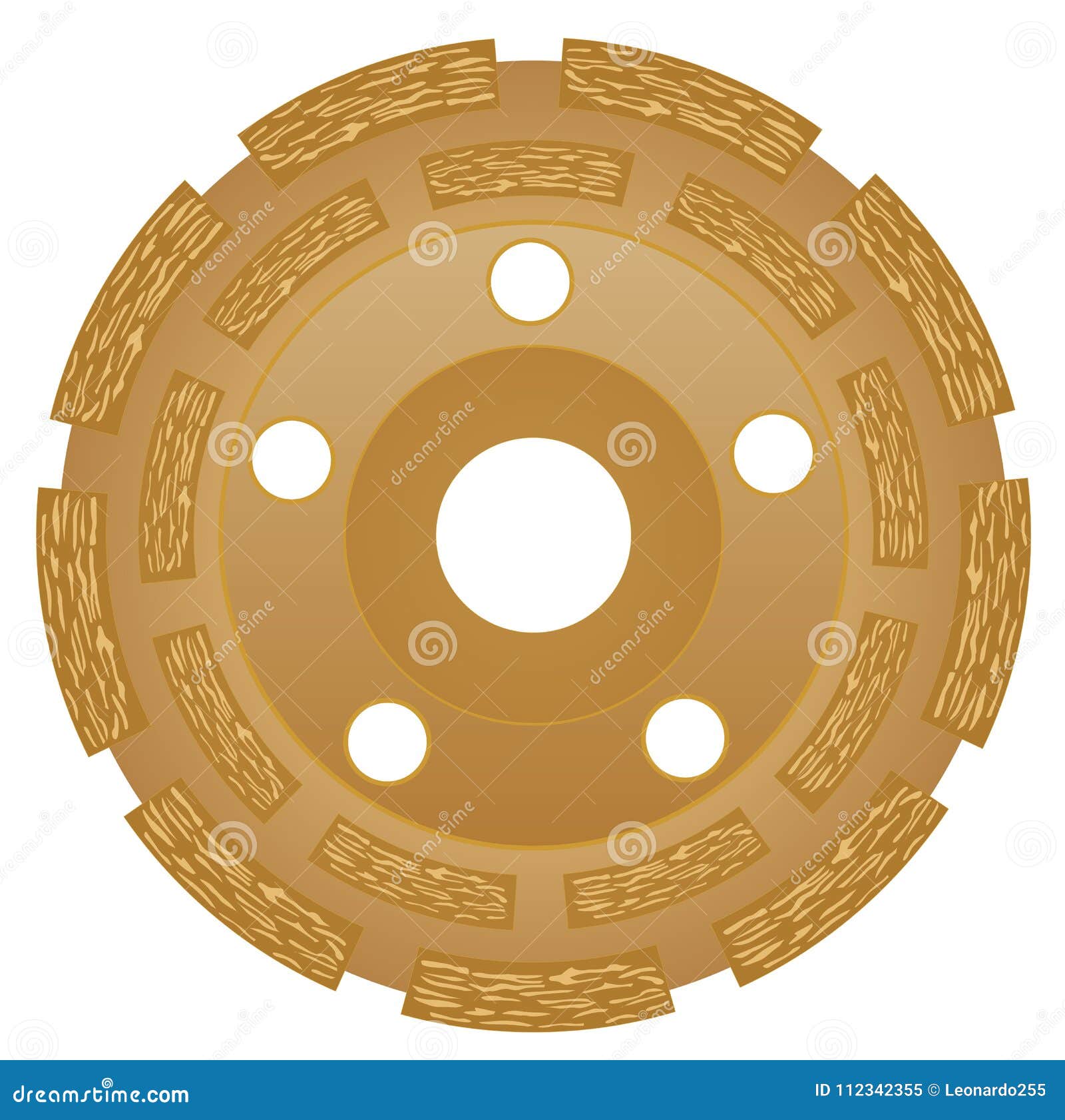 Grinding Wheel for Glass Processing Stock Vector - Illustration of ...