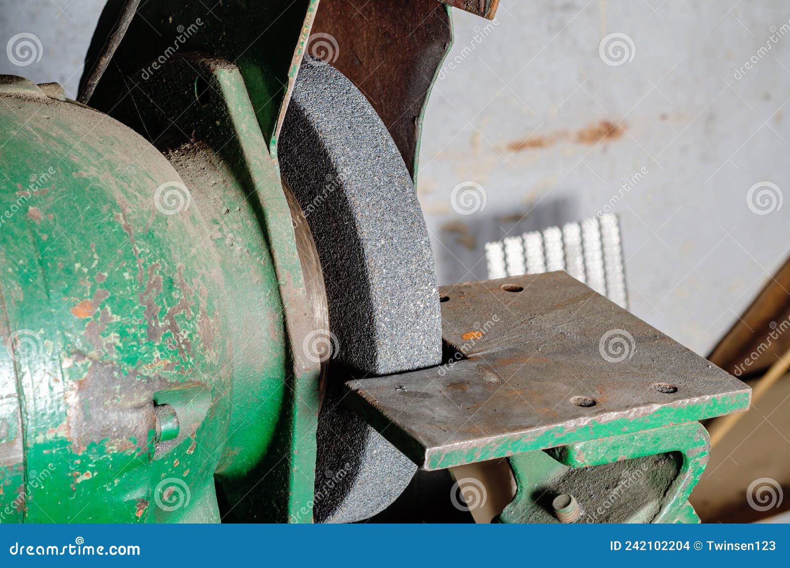 Grinding Wheel. Grinding Machine Stock Photo - Image of direction ...