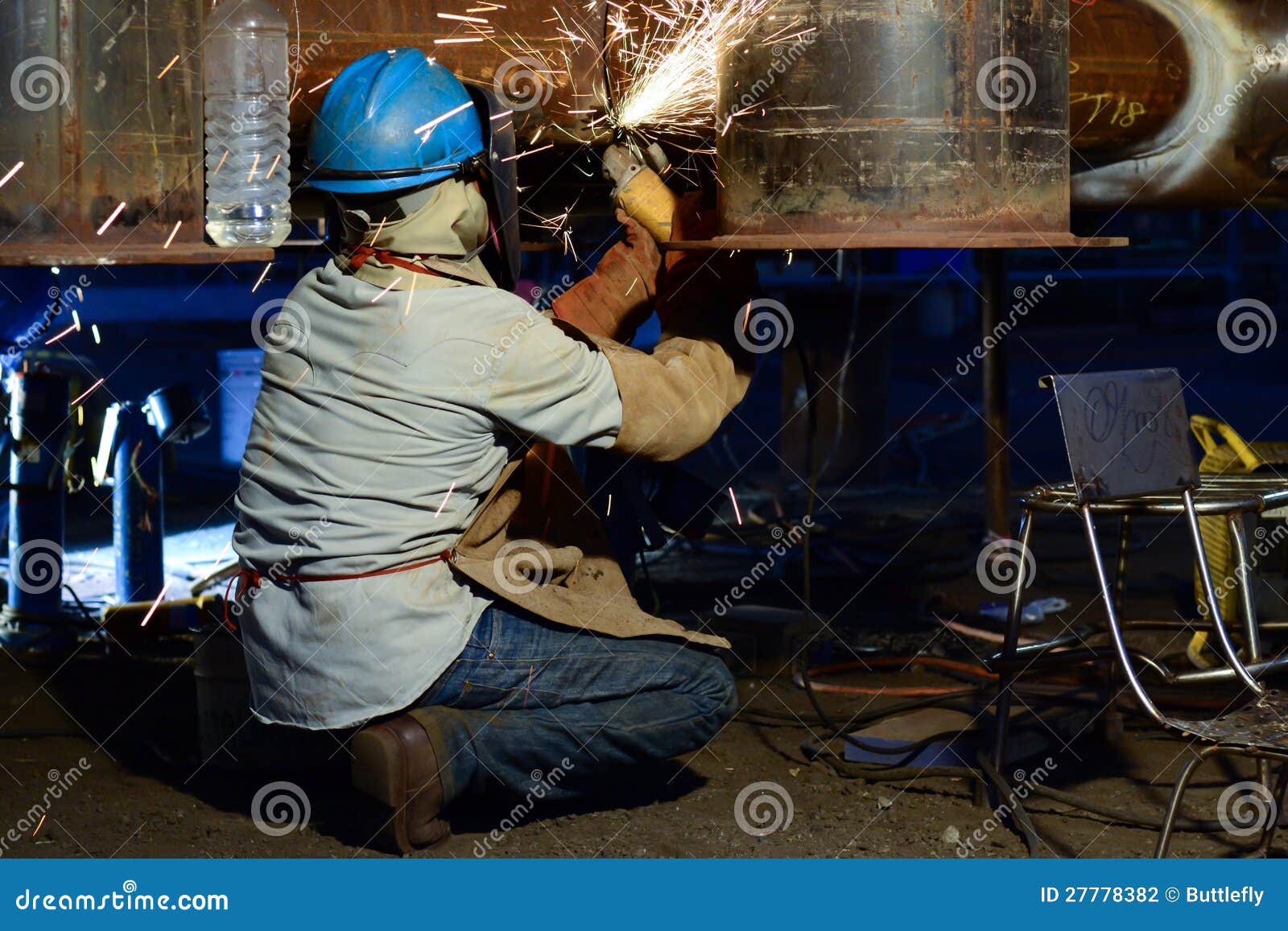Grinding work stock photo. Image of construction, glasses - 27778382