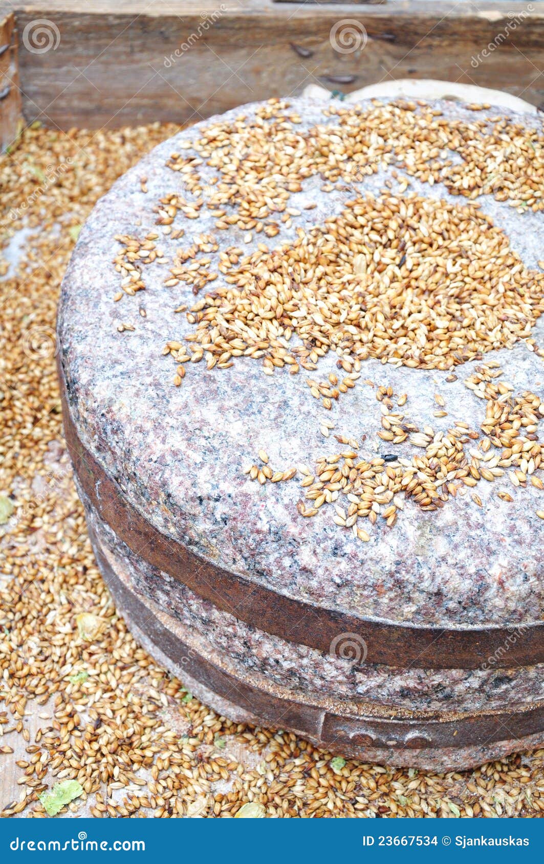 Grindstone stock photo. Image of corn, grain, historical - 23667534