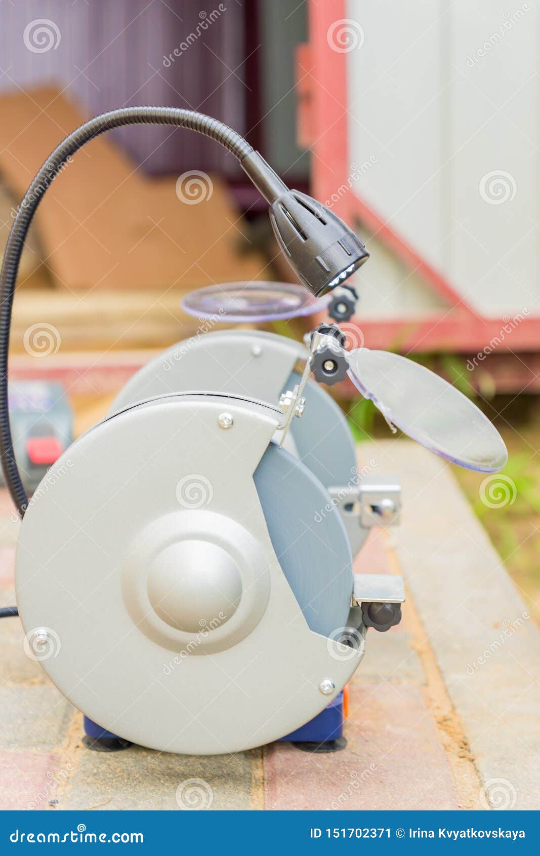 Grindstone Abrasive Disc Cutter Machine Outdoors for Sharpening Drill ...