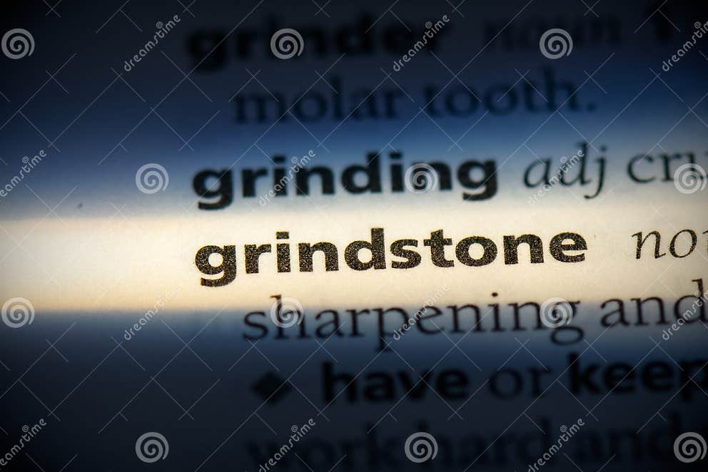 Grindstone stock image. Image of meaning, focus, macro - 161576387