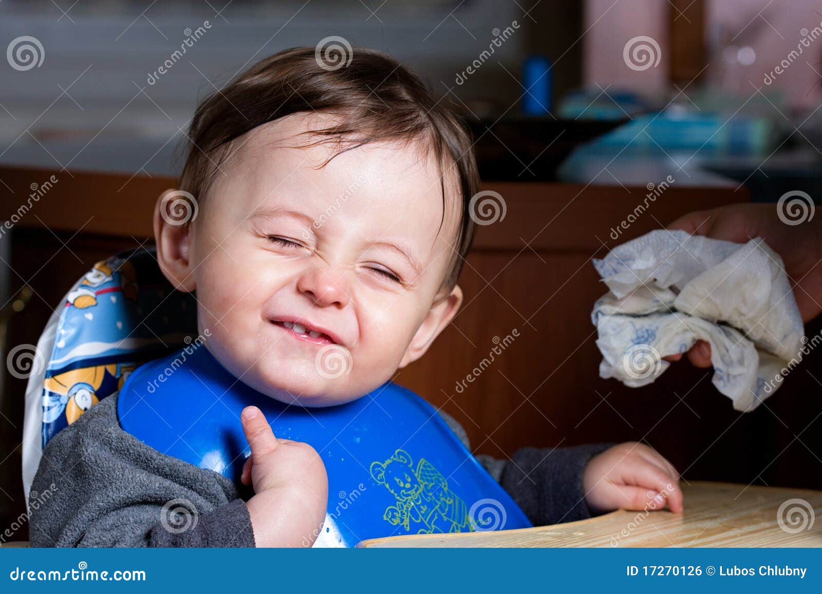 Grinning baby boy stock photo. Image of love, small, think - 17270126
