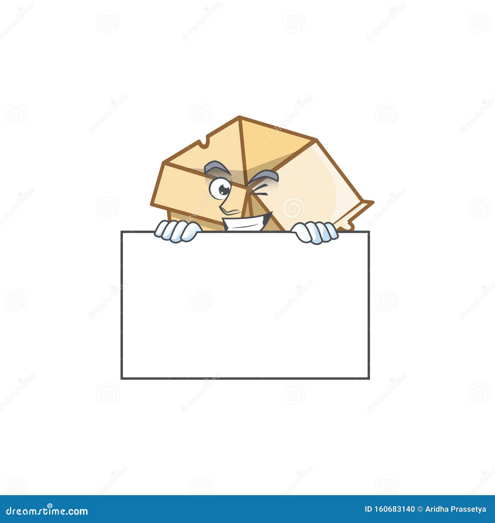 Grinning with Board Box Cardboard Open for Goods Packaging Stock Vector ...