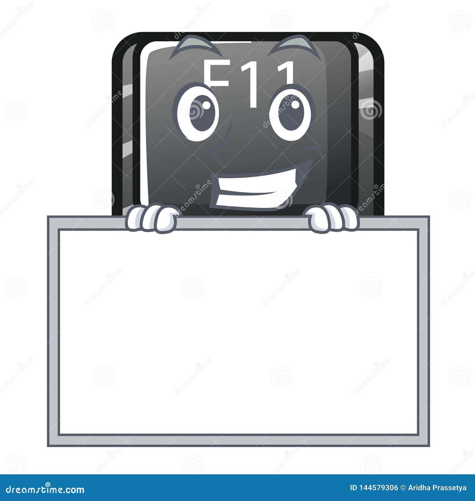 Grinning with Board F11 Button Installed on Mascot Keyboard Stock ...
