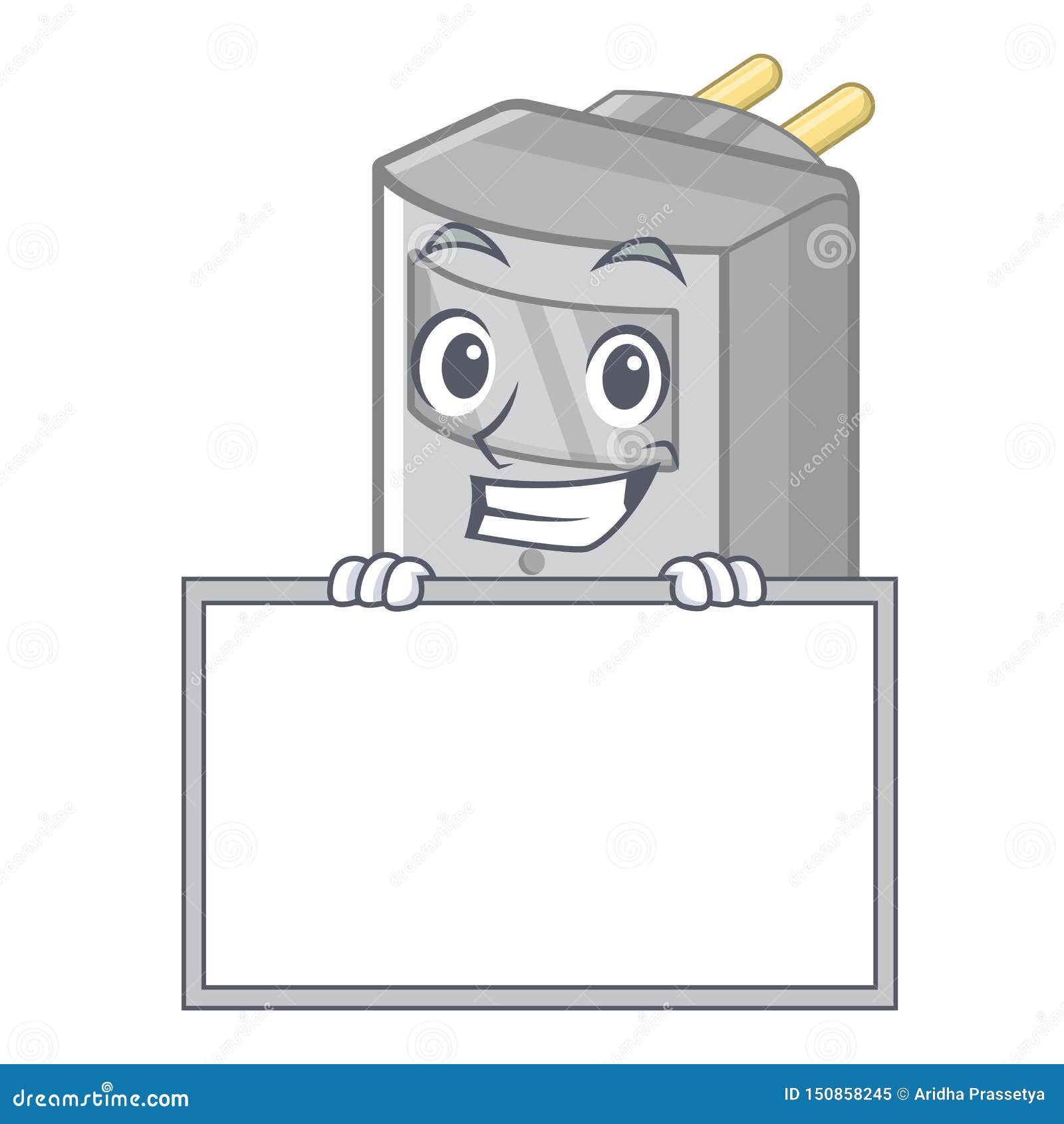 Grinning with Board Motion Sensor Attached To Cartoon Wall Stock Vector ...