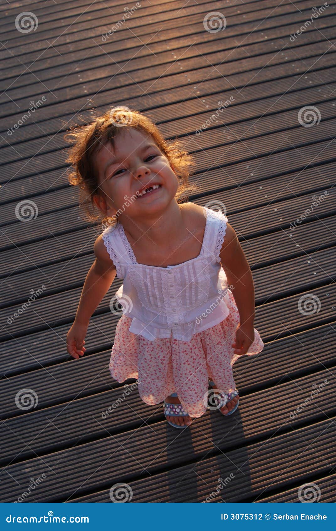 Grinning cute girl stock photo. Image of adorable, little - 3075312