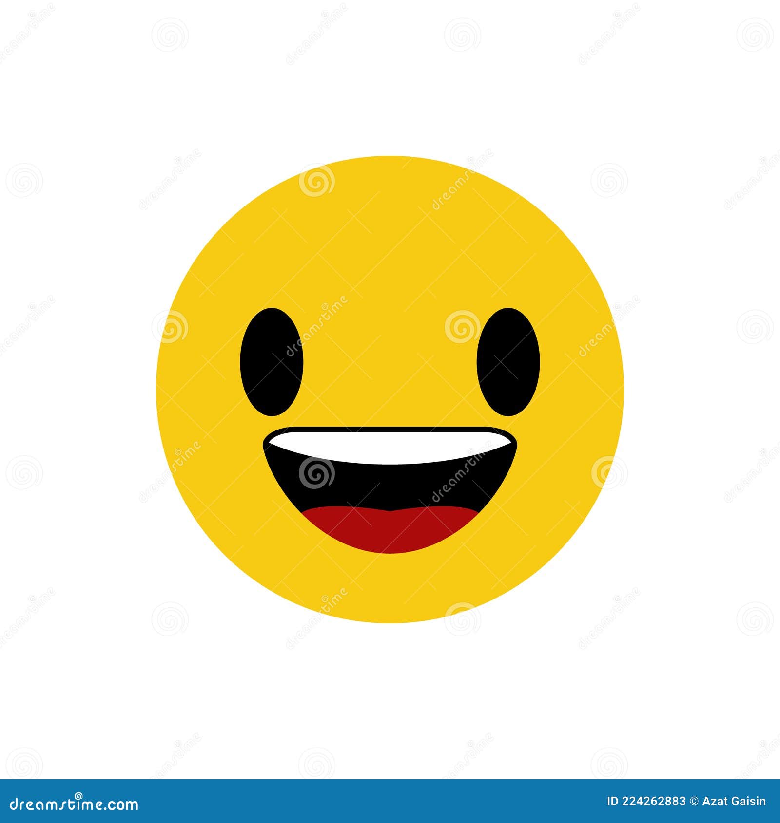 Grinning Expression Emoji Face Vector Design Art Stock Vector ...