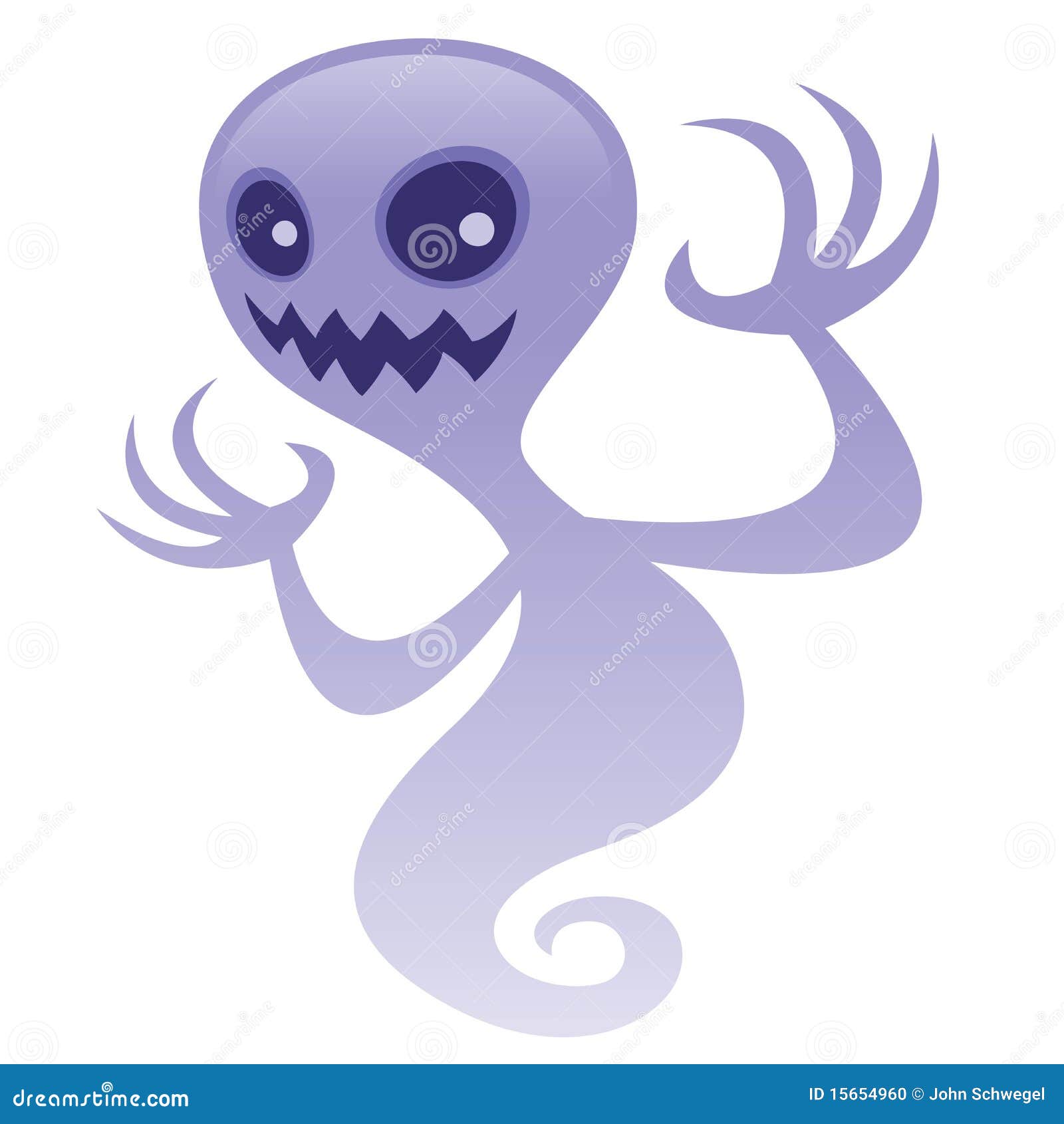 Cartoon Banshee Isolated On White | CartoonDealer.com #59108963