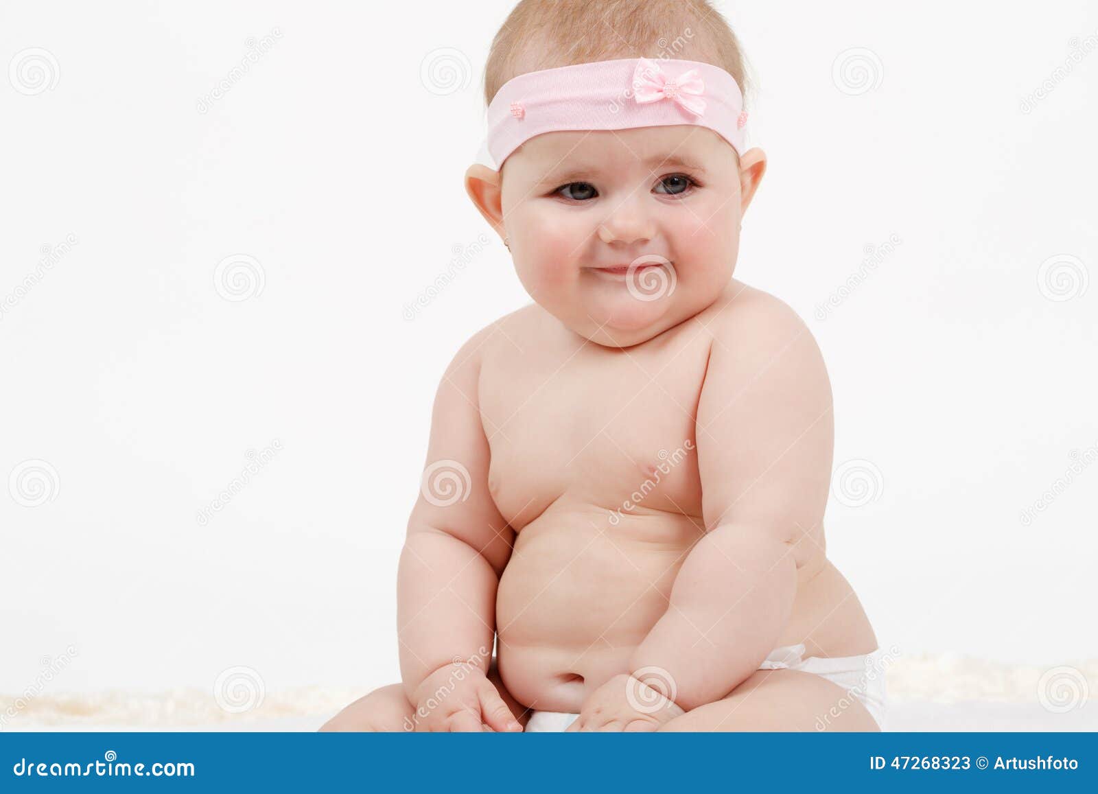 Grinning infant baby stock image. Image of adorable, childhood - 47268323