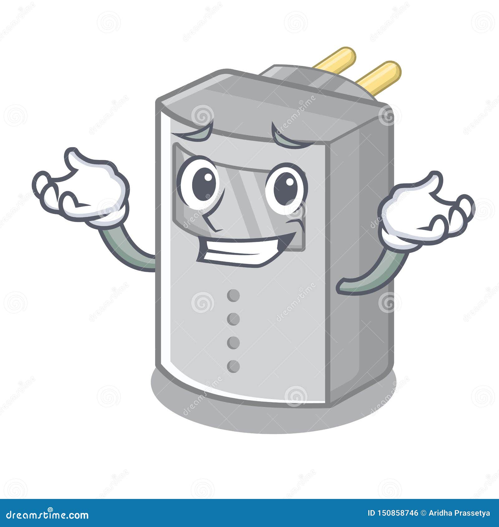 Grinning Motion Sensor in the Cartoon Shape Stock Vector - Illustration ...