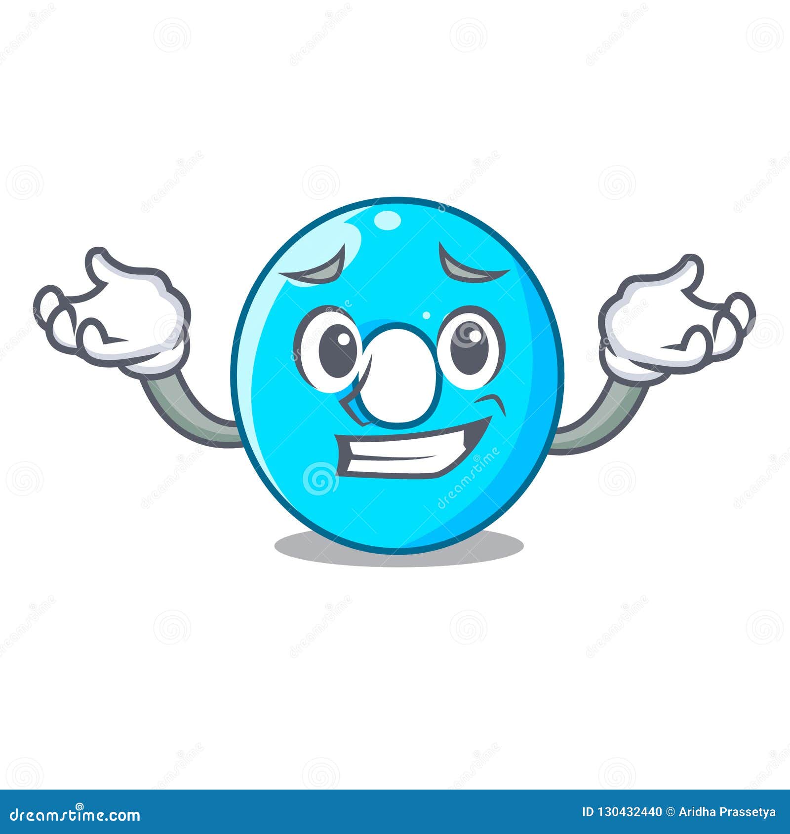 Grinning the Number Zero on a Cartoon Stock Vector - Illustration of ...