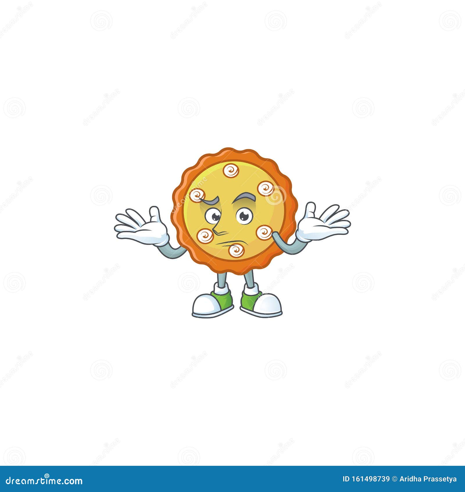 Grinning Sweet Apple Pie with Fruit Fresh. Stock Vector - Illustration ...