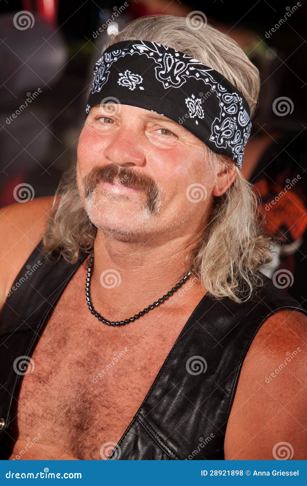 Grinning Tough Guy stock photo. Image of people, bandanna - 28921898