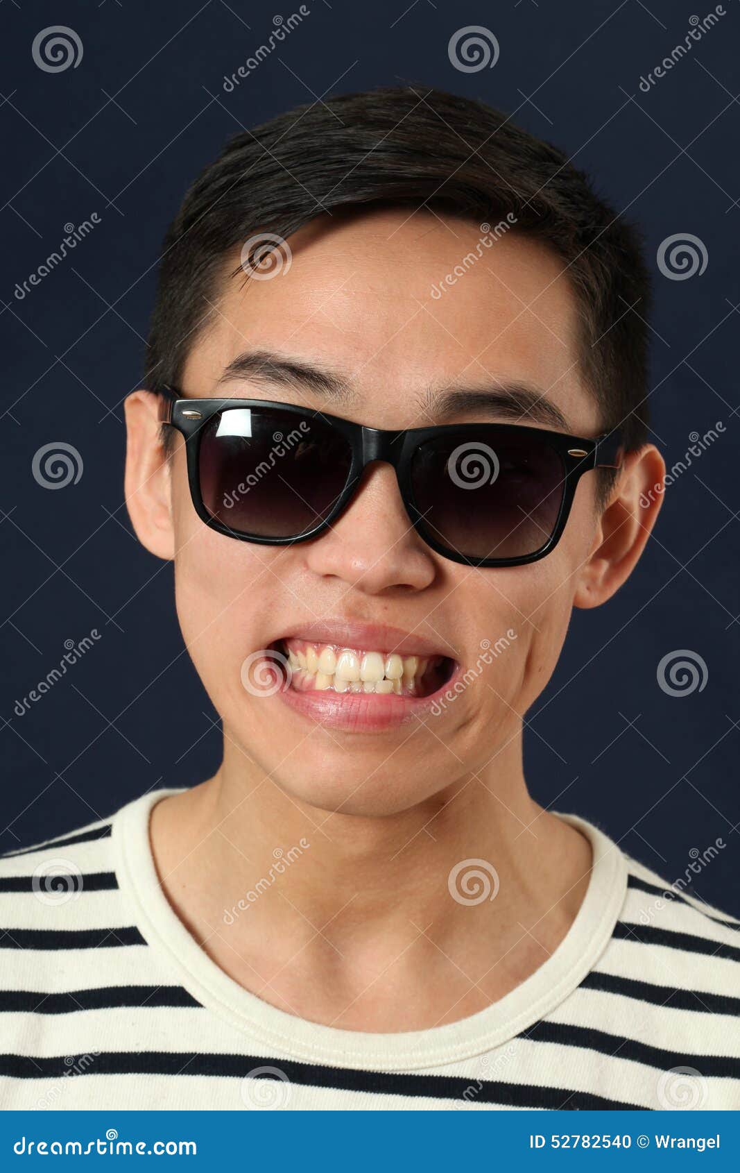 Grinning Young Asian Man in Sunglasses Stock Photo - Image of chinese ...