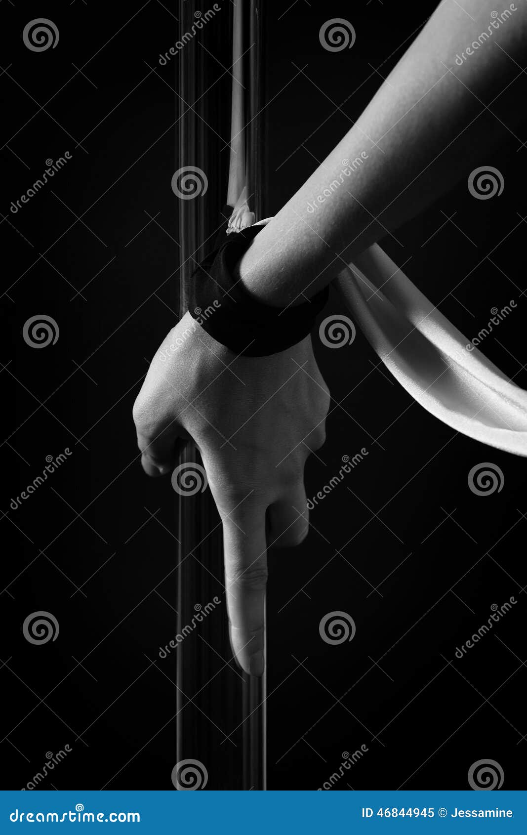 Grip of a pole dancer stock image. Image of dramatic - 46844945