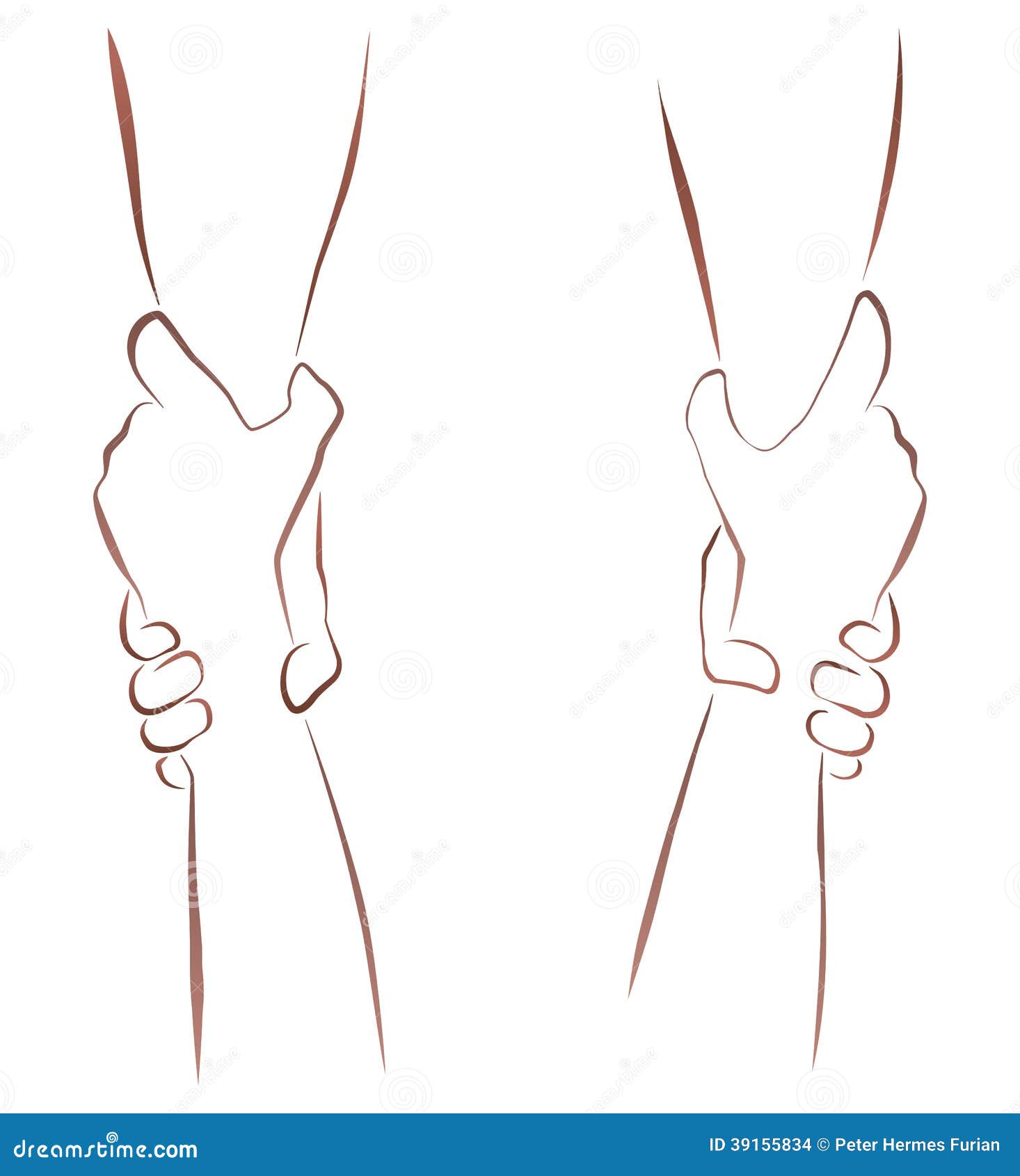 Grip Rescue Outline Vector Illustration | CartoonDealer.com #39155834