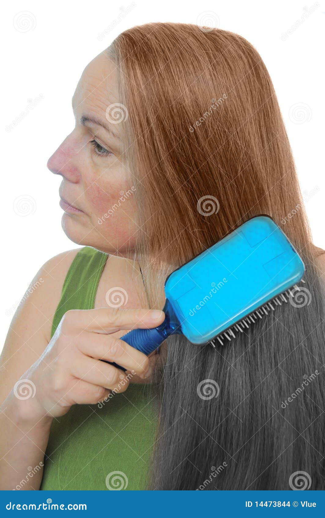 Gris Para Broncear El Tinte De Pelo Foto de archivo - Imagen de ...