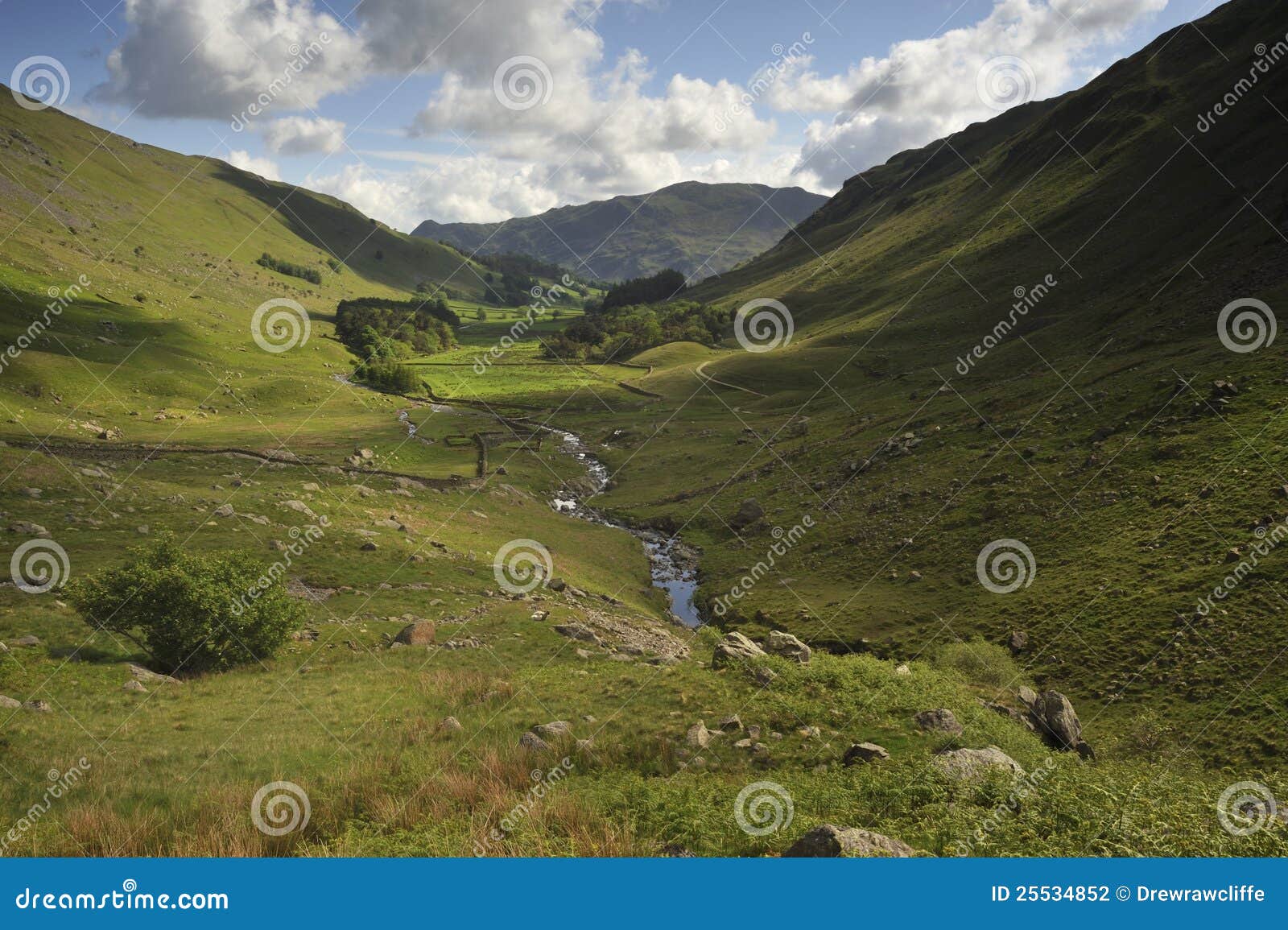 Grisedale Valley stock photo. Image of grisedale, mountains - 25534852