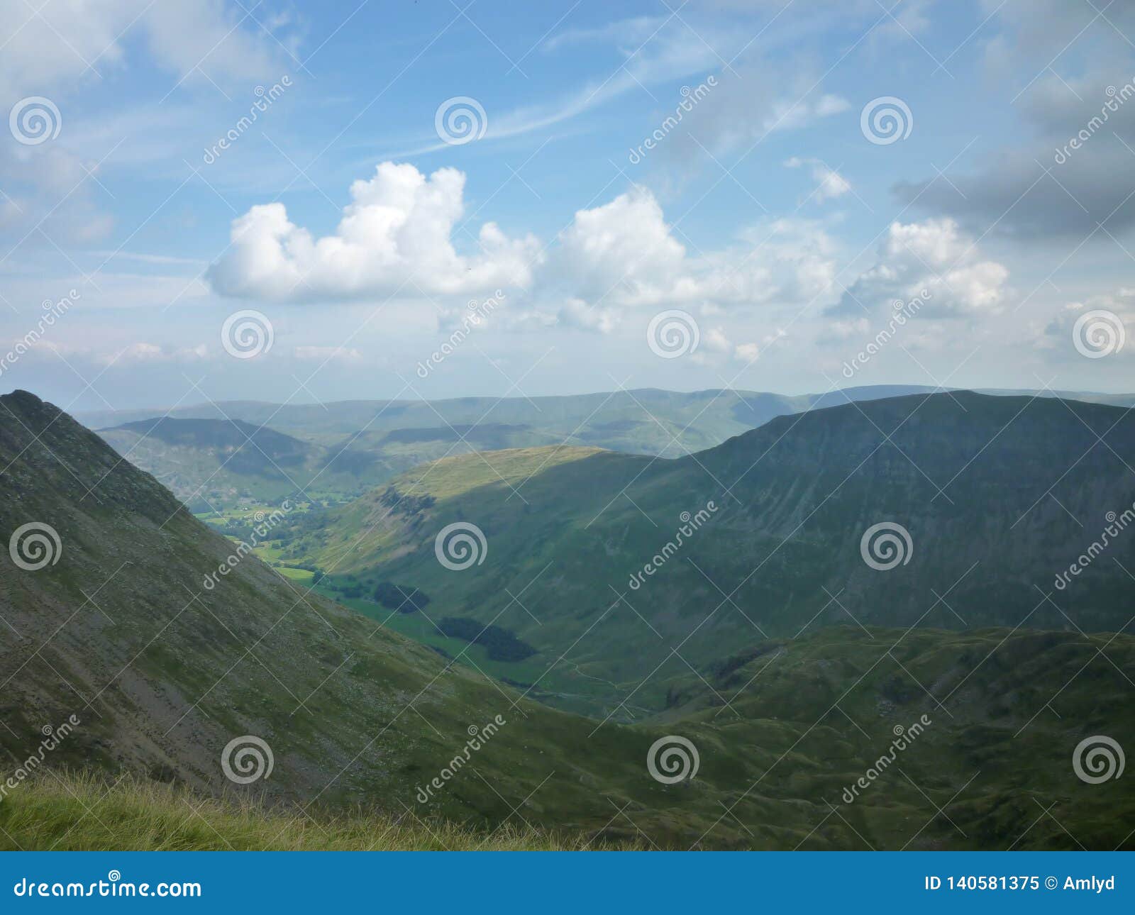 Grisedale Valley, Lake District Stock Image - Image of halcyon ...