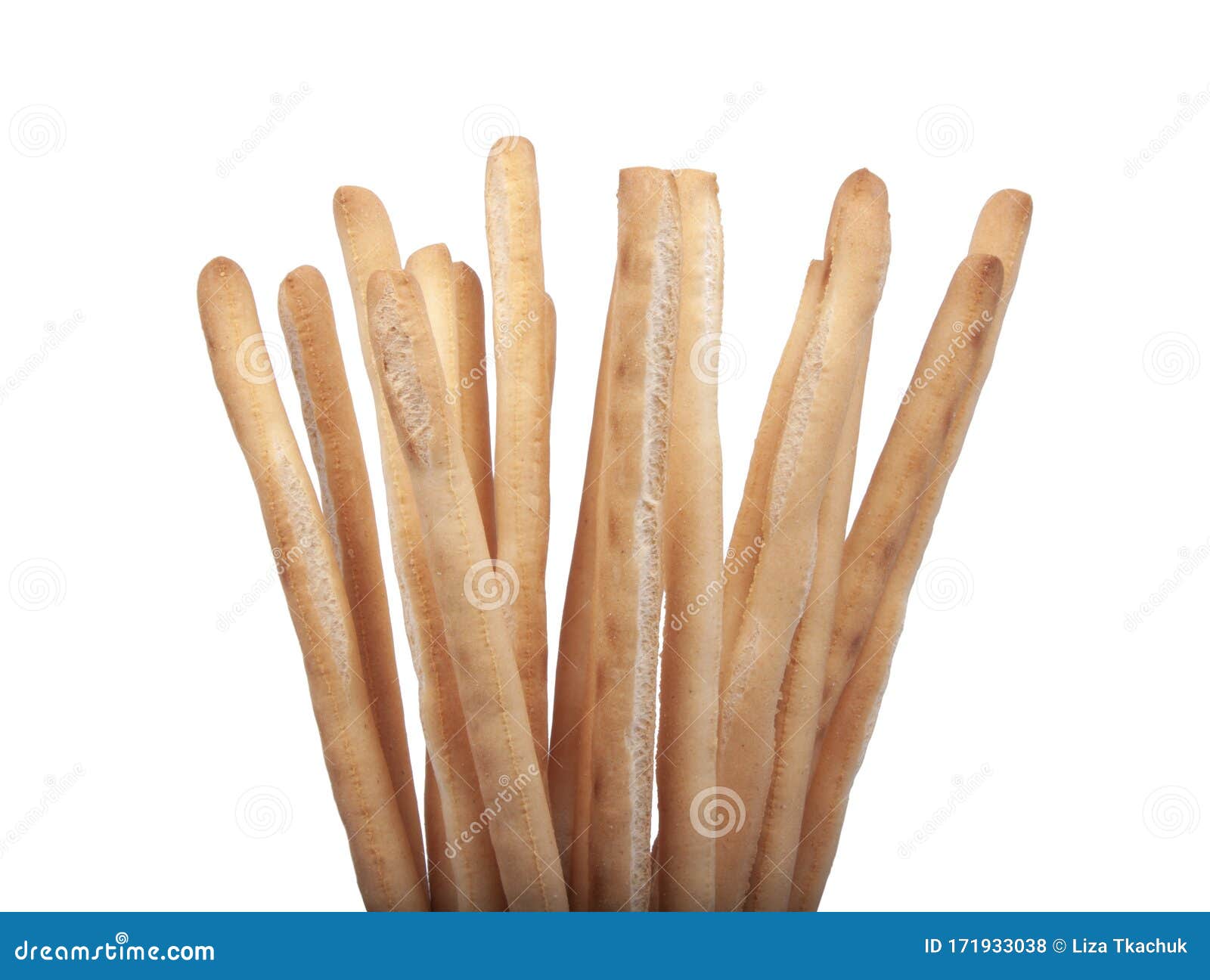 Grissini - Italian Bread Snack Isolated on the White Stock Photo ...