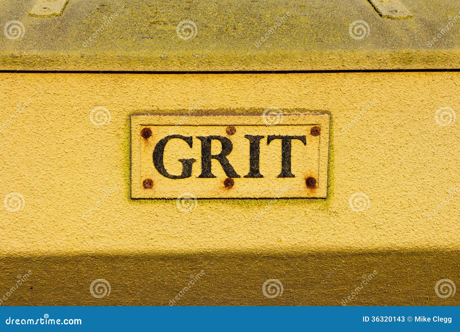 Grit Bin stock image. Image of preventative, letters - 36320143