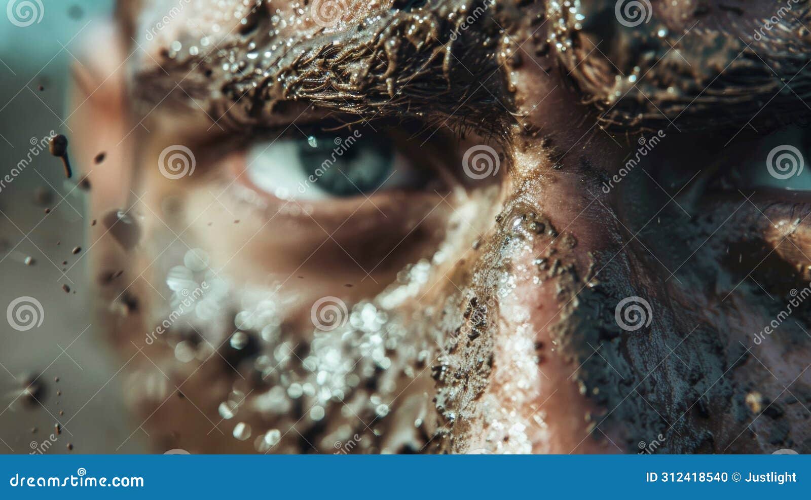 The Grit and Determination Etched on a Runners Face As they Push ...