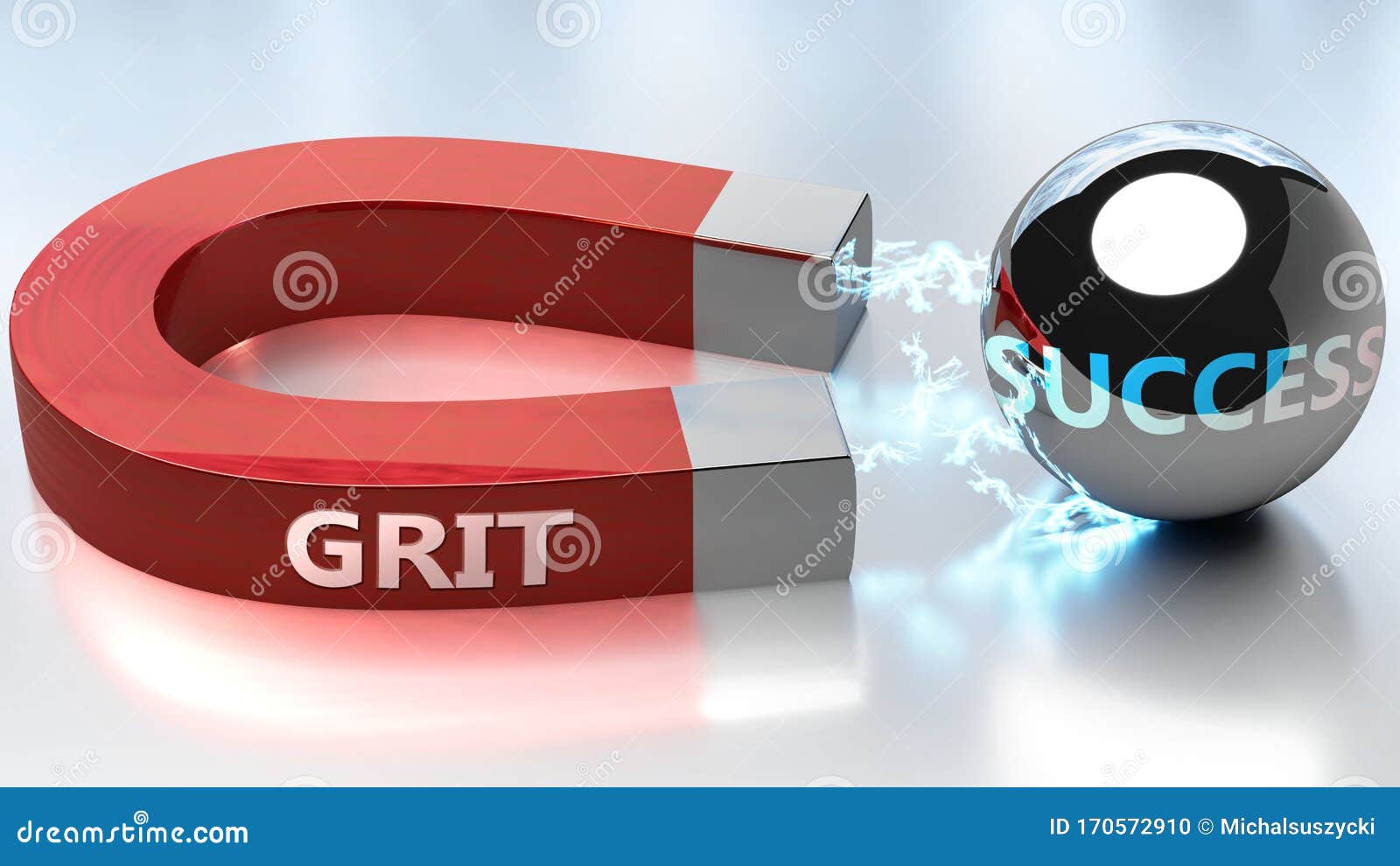 Grit Helps Achieving Success - Pictured As Word Grit and a Magnet, To ... Grit Helps Achieving Success - Pictured As Word Grit and a Magnet, To ...