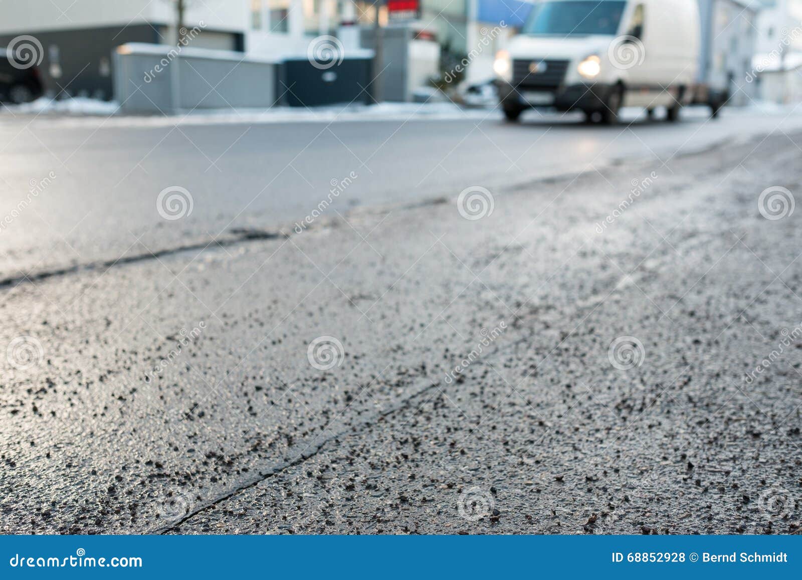 Grit in Winter on a Sidewalk Stock Photo - Image of pavement, light ...