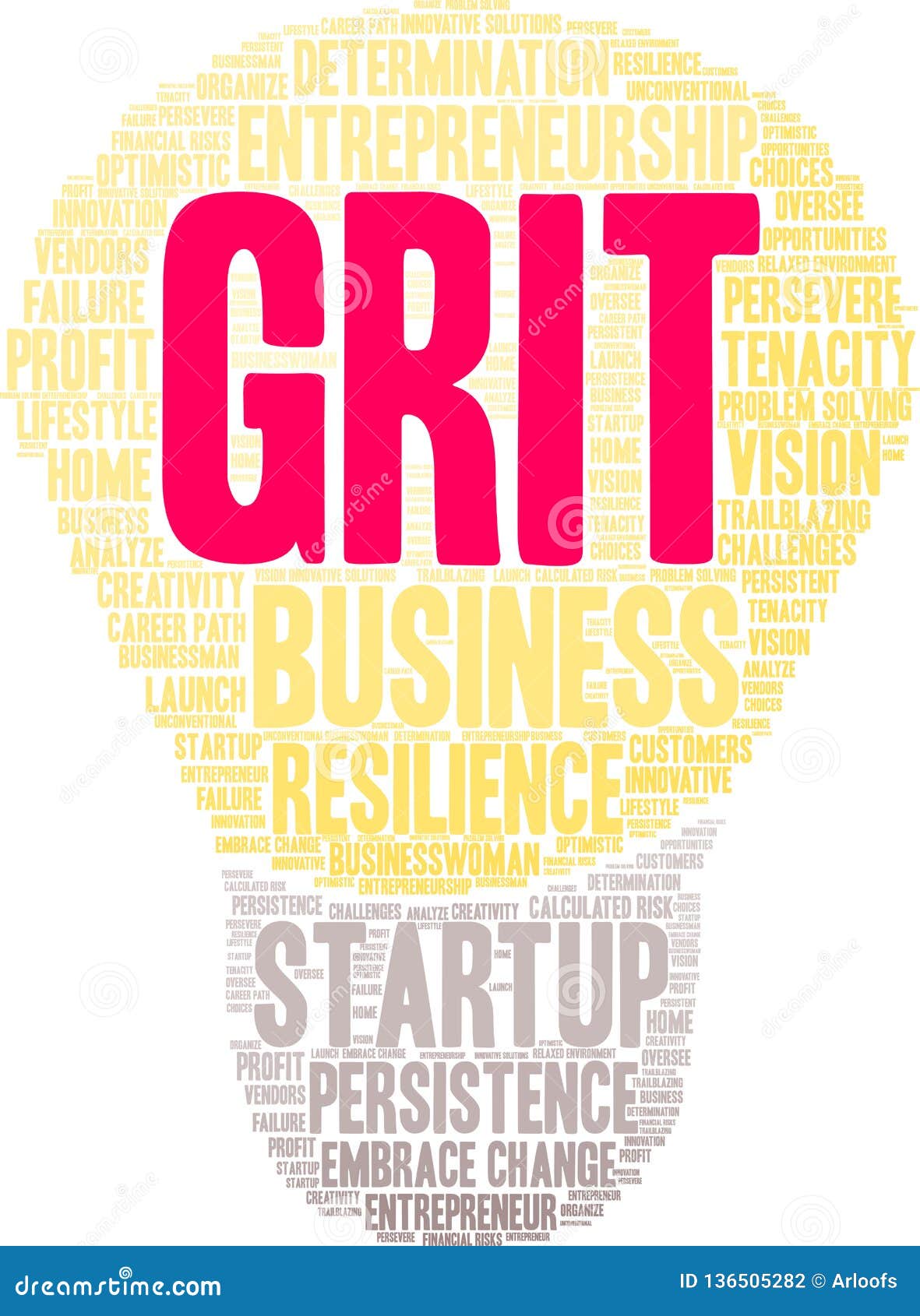 Grit Word Cloud Cartoon Vector | CartoonDealer.com #136505121