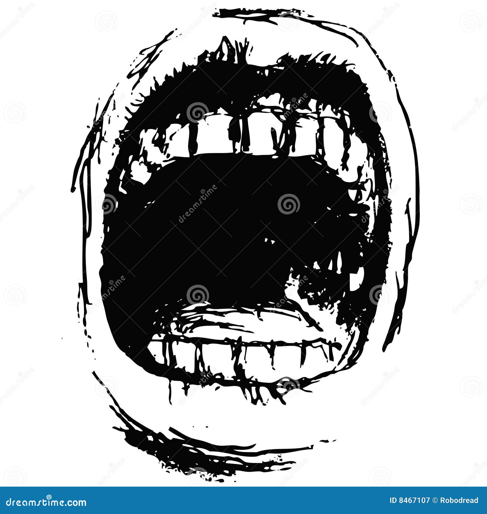 Grito (vetor) ilustração do vetor. Ilustração de ativo - 8467107