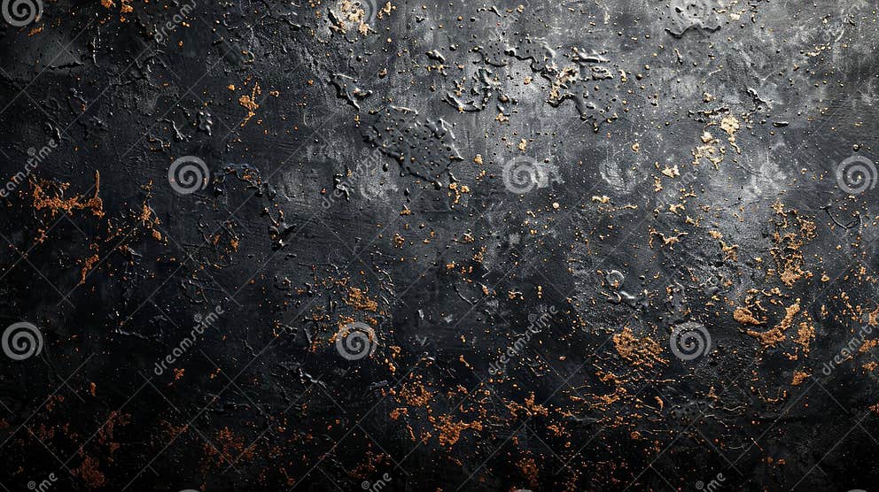 Gritty Black Grunge Texture Background with Vignette Effect Stock Photo ...