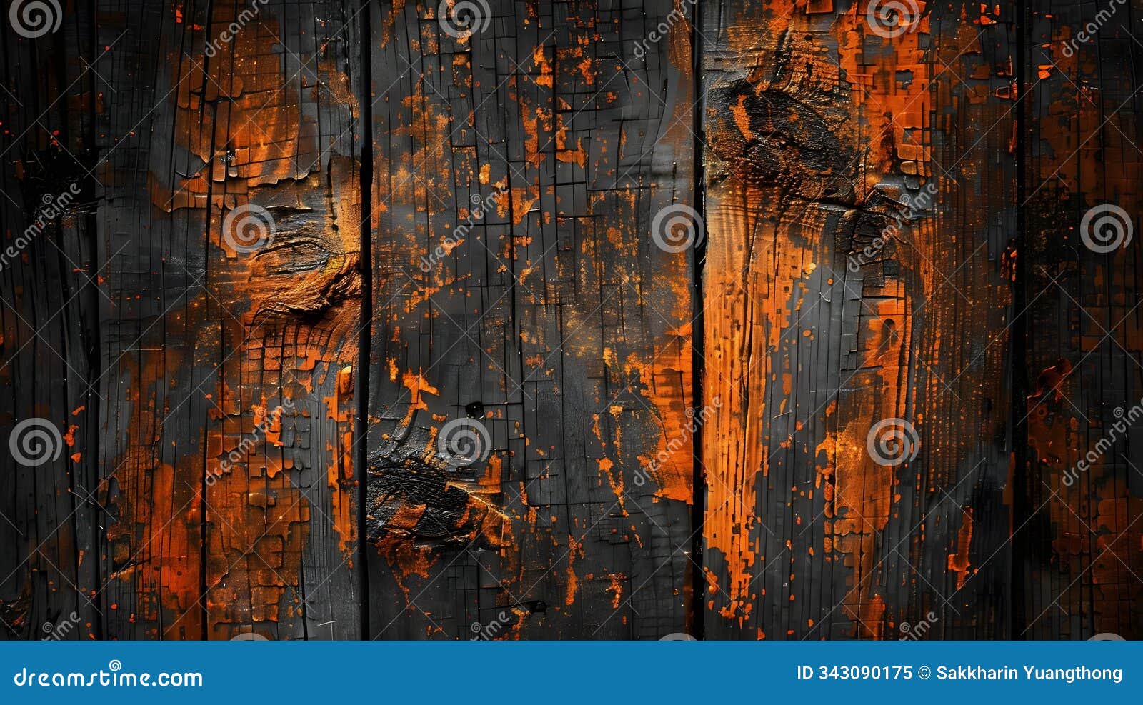 Gritty Black and Orange Wood Texture Background Generative AI Stock ...