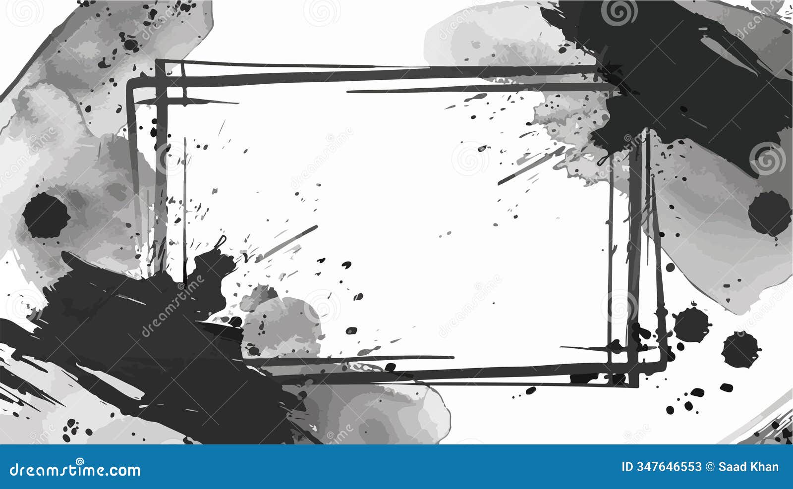 Gritty Grunge Frame Background for Creative Design Projects Stock ...