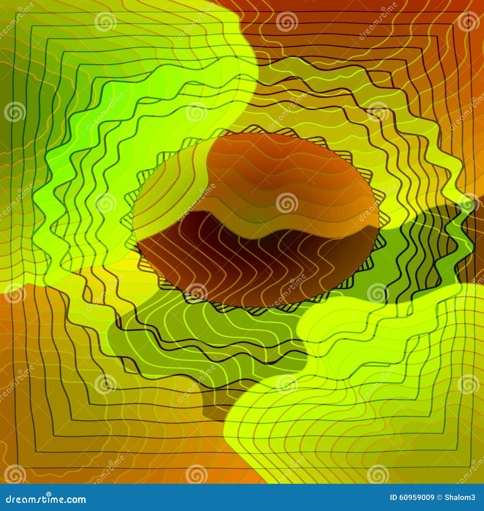 Gritty Line Elements in Colors of Autumn Nature, Abstract Image with ...