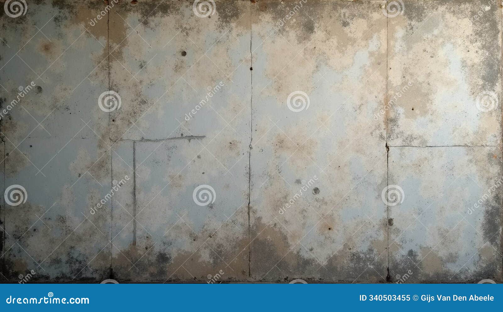 Gritty Urban Concrete Wall With Cracks Discoloration And Graffiti Marks ...