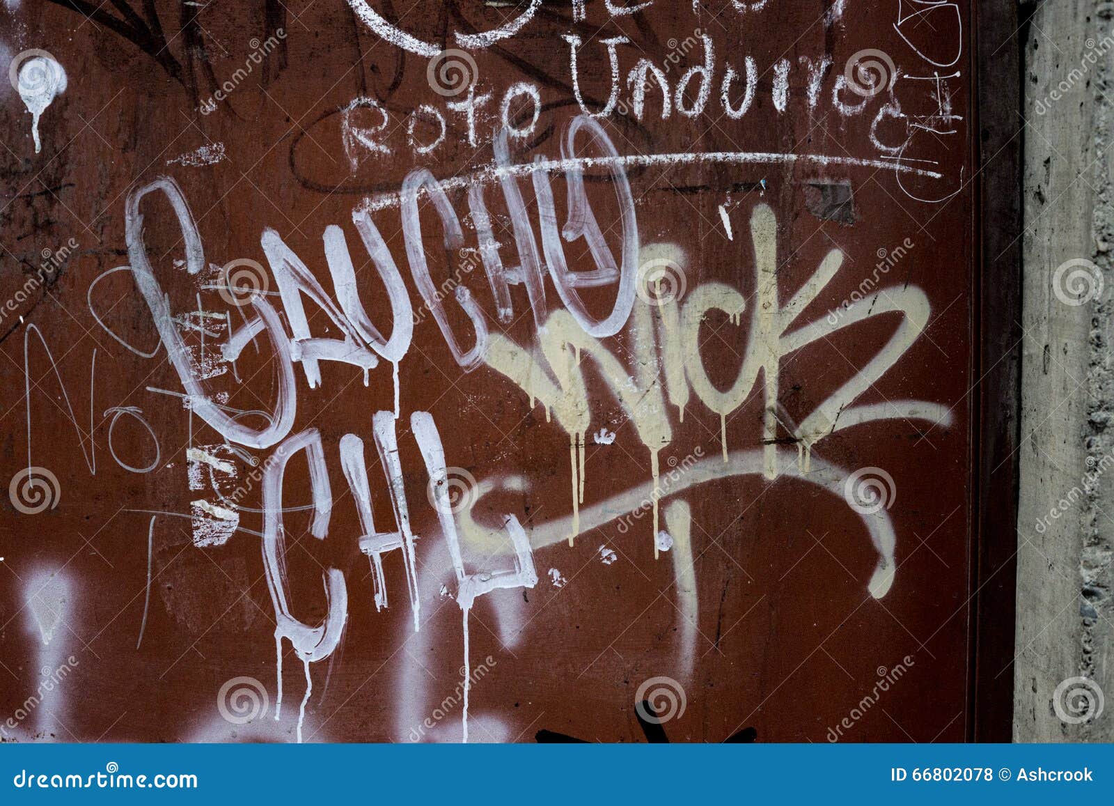 Gritty Wall Texture with Layers of Graffiti Stock Photo - Image of ...
