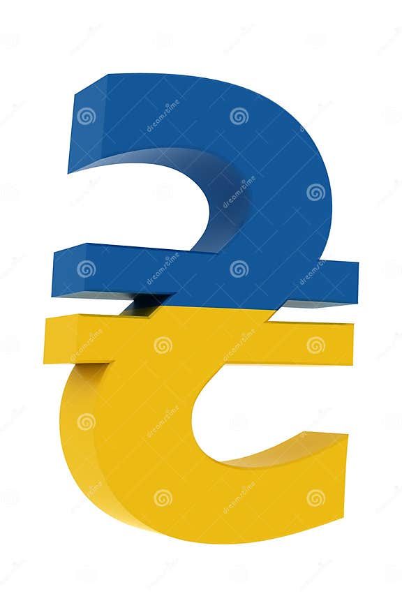 Grivna sign stock illustration. Illustration of wealth - 10106800