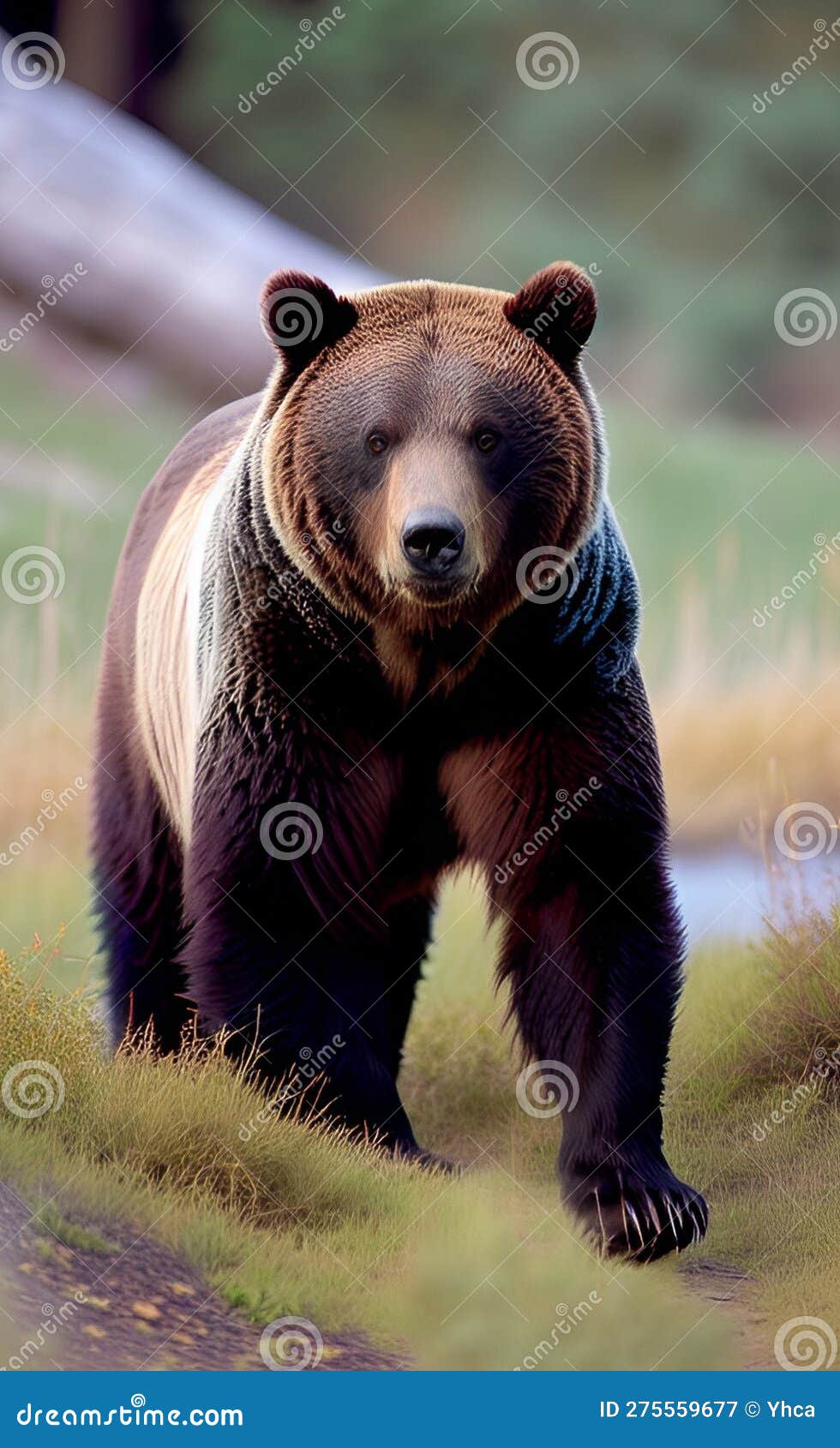 Grizzly Bear Illustration Artificial Intelligence Artwork Generated ...