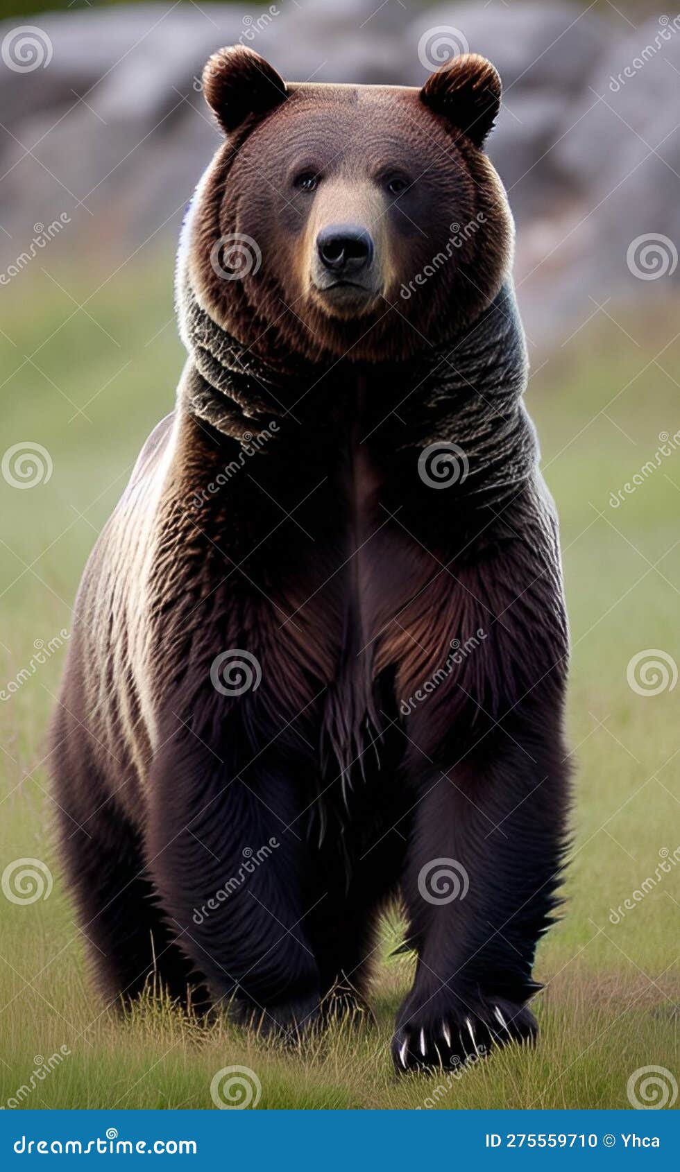 Grizzly Bear Illustration Artificial Intelligence Artwork Generated ...