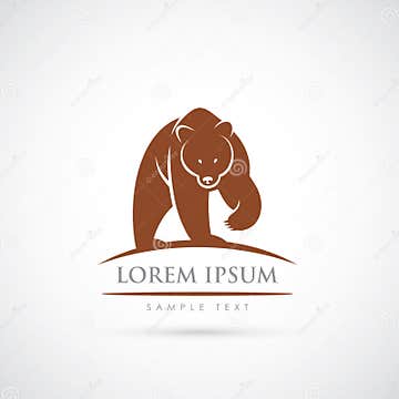 Grizzly Bear Label - Vector Illustration Stock Vector - Illustration of ...