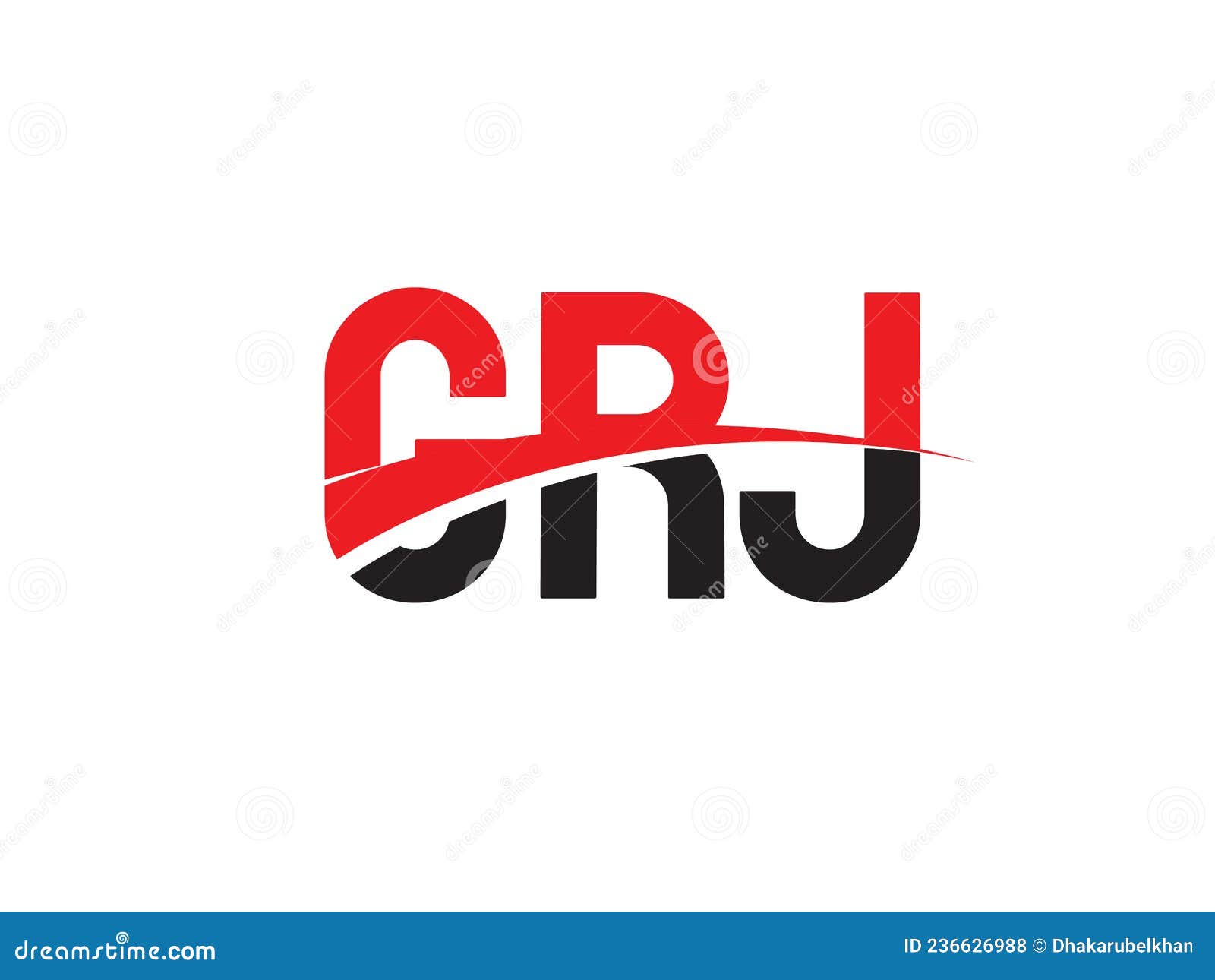 GRJ Letter Initial Logo Design Vector Illustration Stock Vector ...