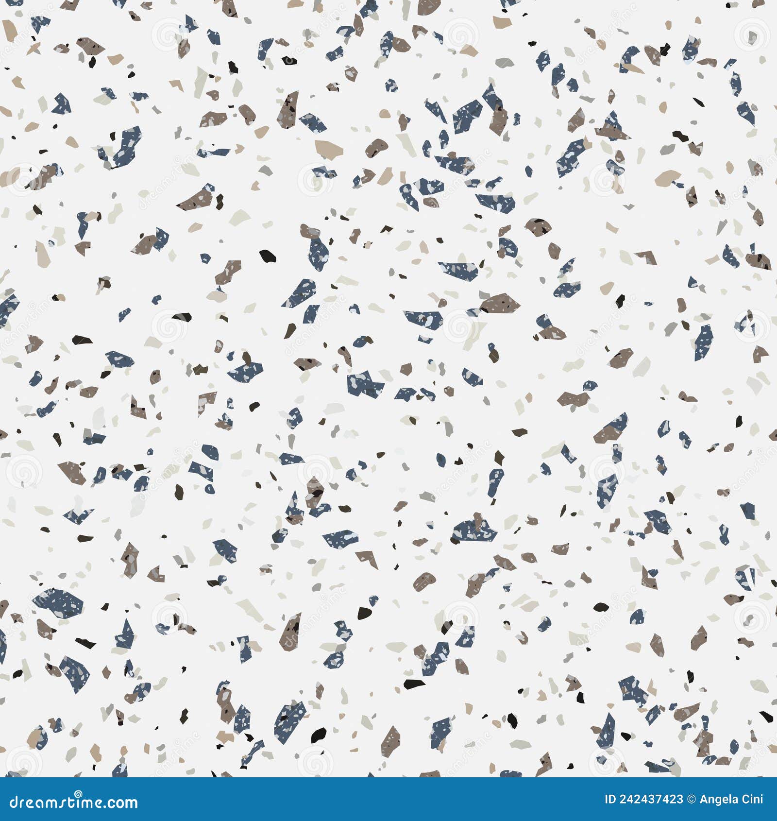 Grnite Terrazzo Stone Texture Seamless Pattern Design Stock Vector ...